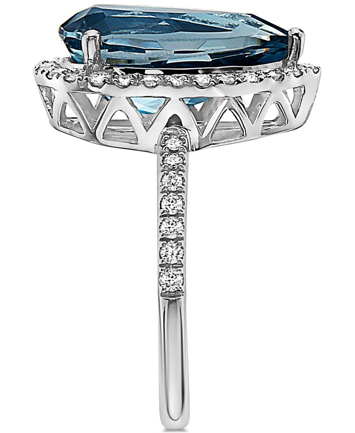 EFFY Collection EFFY® London Blue Topaz (4-1/3 ct. t.w.) & Diamond (3/8 ...