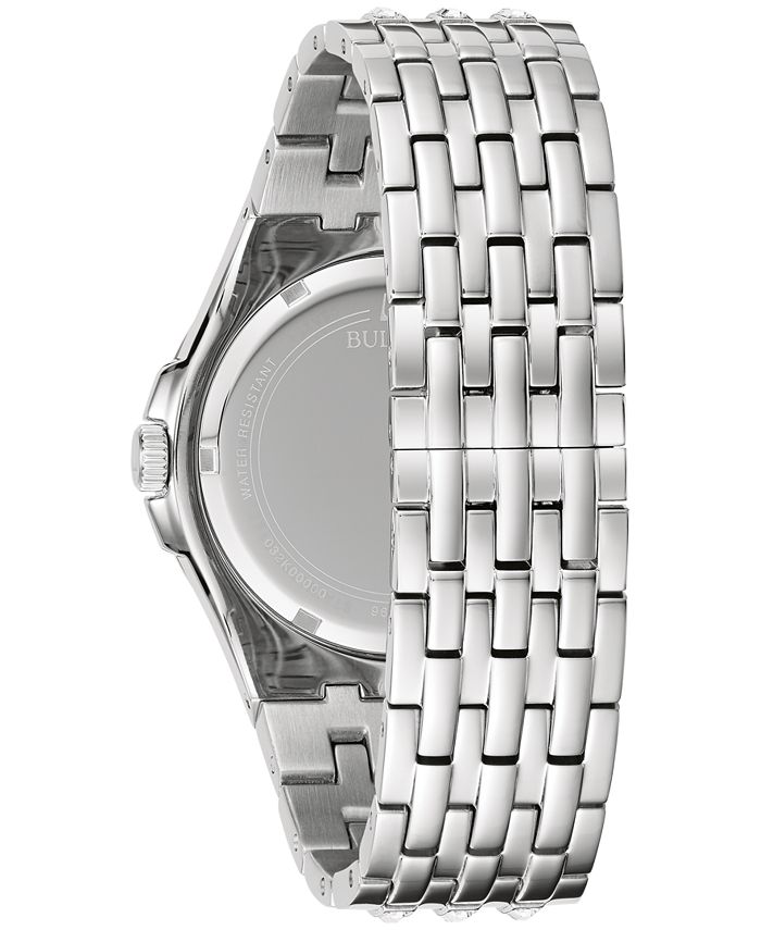 Bulova Men's Phantom Crystal Stainless Steel Bracelet Watch 42mm - Macy's