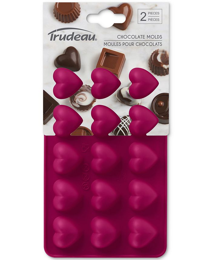 Trudeau Silicone Heart Chocolate Mold - Macy's