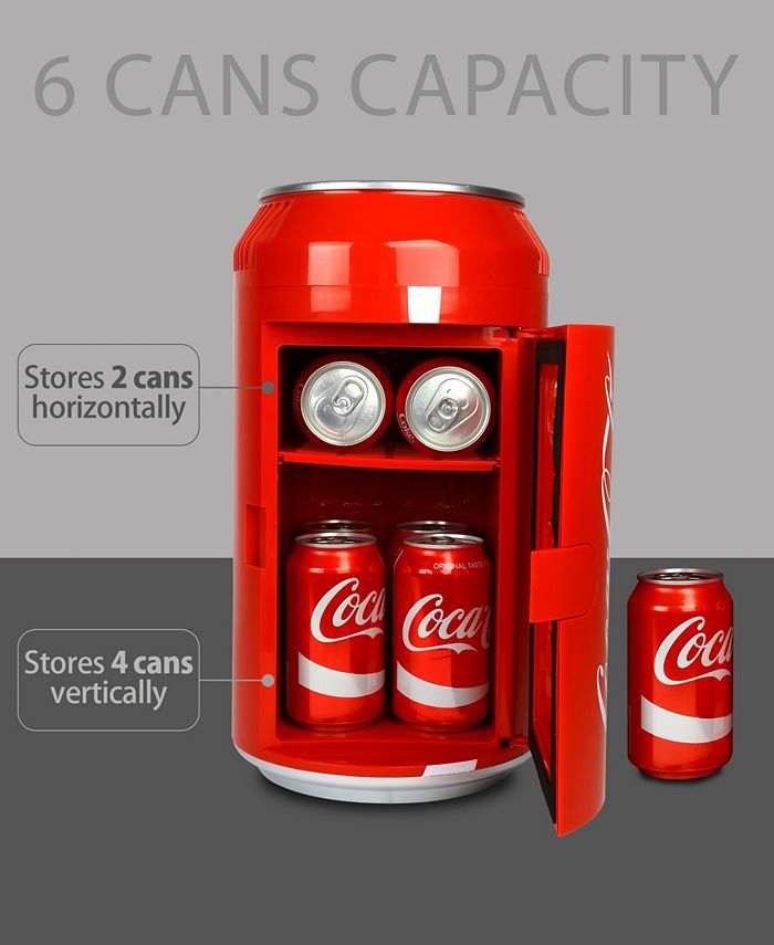 Coca-Cola 8 Can Portable Mini Fridge, 5.7 Quart - Macy's