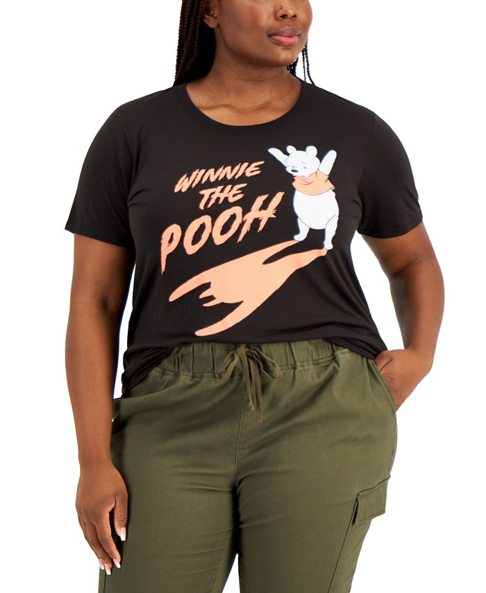 Mad Engine Trendy Plus Size Boo Pooh T-Shirt - Macy's