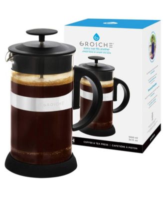 GROSCHE Zurich French Press Coffee Maker, Tea Press, 34 fl oz Capacity ...