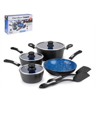 Hamilton Beach Non-Stick Cookware Set, 9 Pieces - Macy's