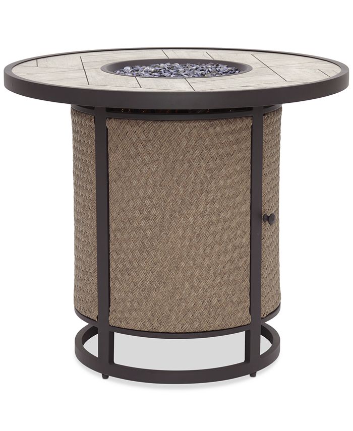 Agio CLOSEOUT! Ellery Outdoor Round Fire Pit - Macy's