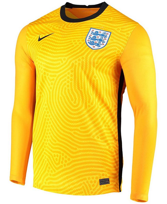 Nike Men's Yellow England National Team 2020 Breathe Stadium Goalkeeper ...
