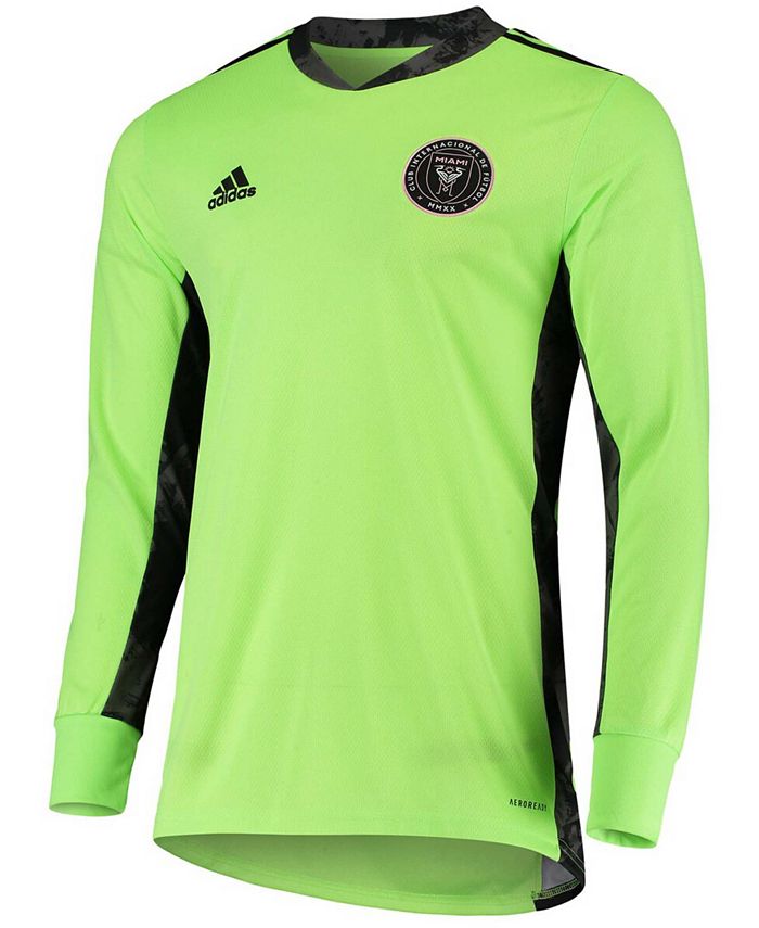 adidas Men's Green Inter Miami CF Replica Goalkeeper Long Sleeve Jersey ...