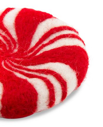 Thirstystone Felted Wool Peppermint Twist Coasters, Set of 4 - Macy's