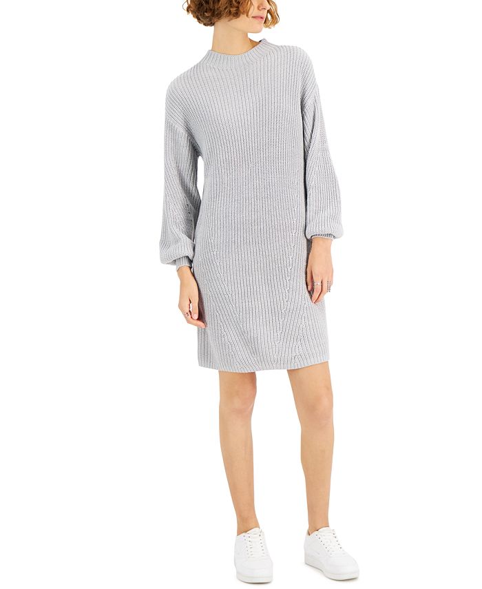 Style & Co Mock Neck Sweater Dress, Created for Macy's - Macy's