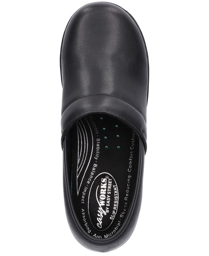 Easy Street Easy Works by Women's Lead Slip Resistant Clogs - Macy's