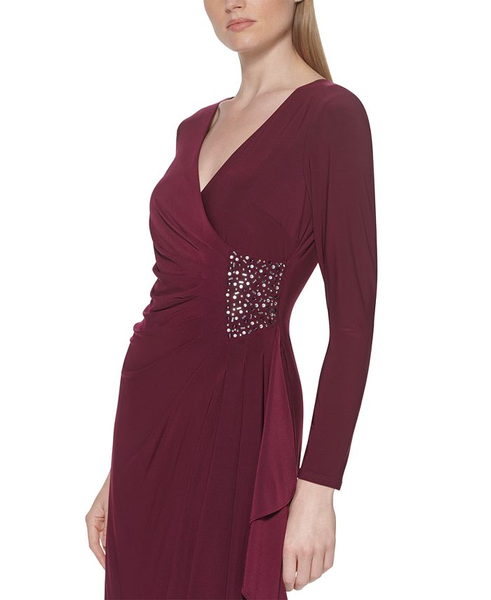 Jessica Howard Petite Embellished-Waist Dress - Macy's