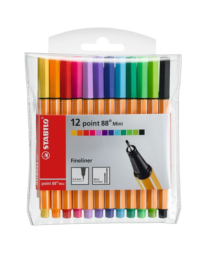 Stabilo point 88 Mini Pen Wallet Set, 12 Pieces - Macy's