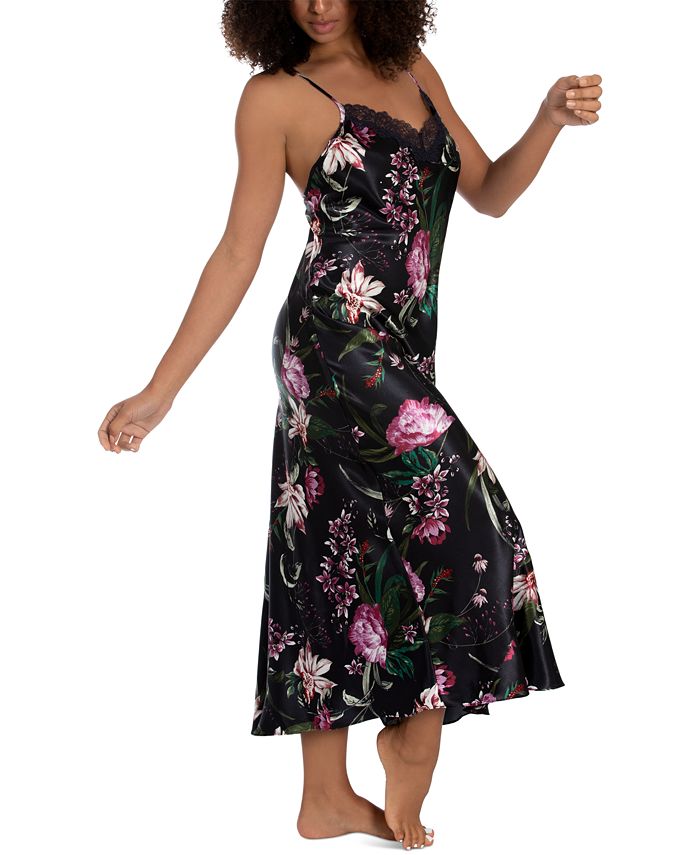 Linea Donatella Tropic Delight Backless Charmeuse Satin Chemise ...