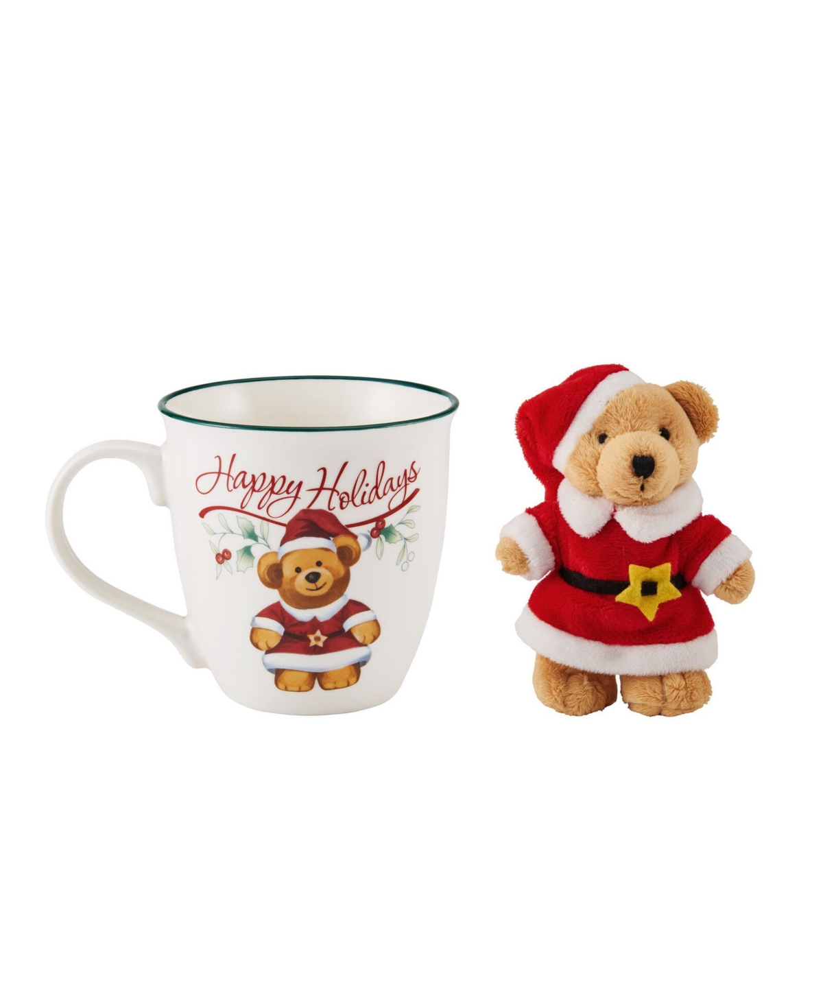 Click here for Winterberry Happy Holidays Bear & Mug Set - Assort... prices