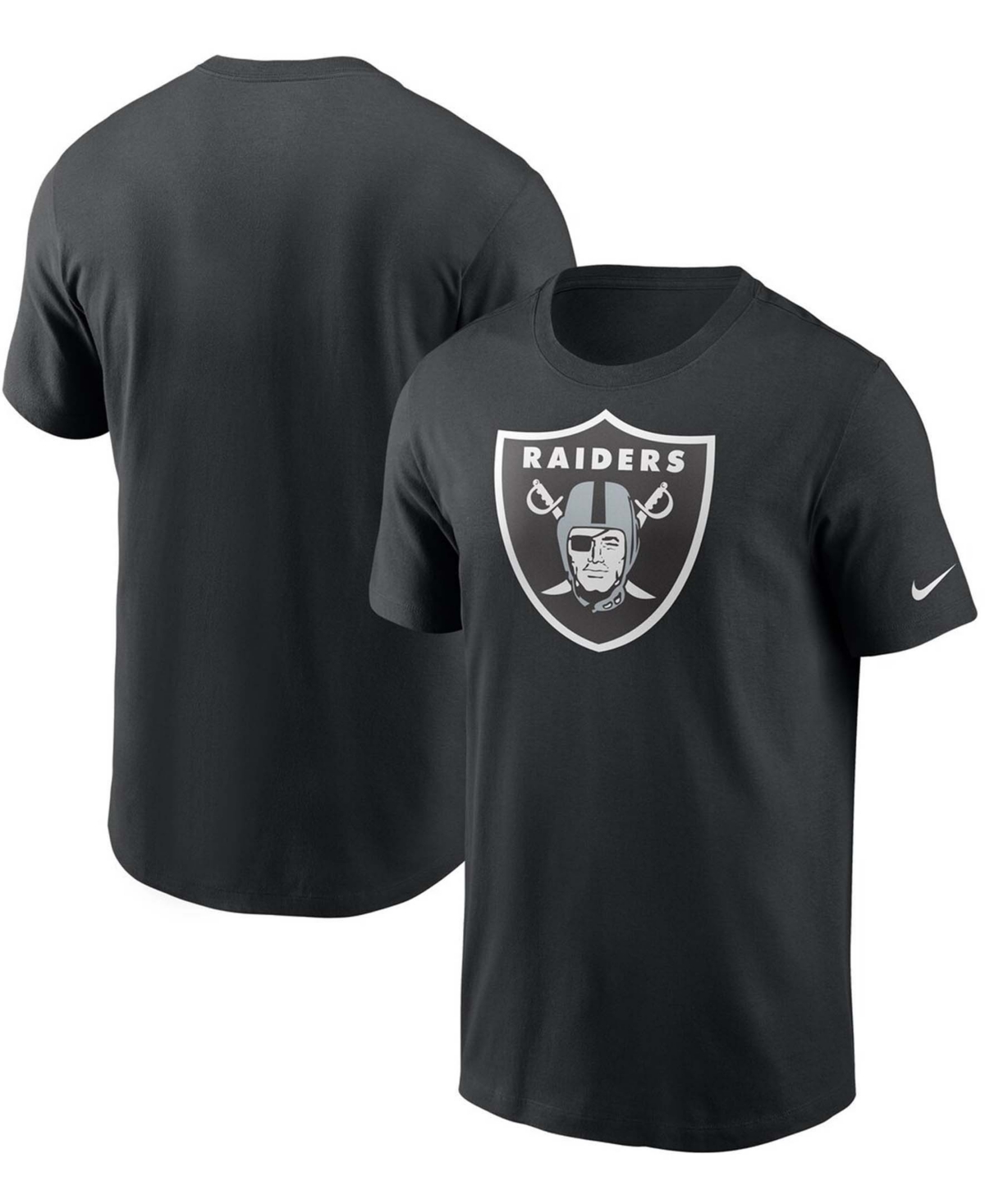 Click here for Mens Black Las Vegas Raiders Primary Logo T-shirt... prices