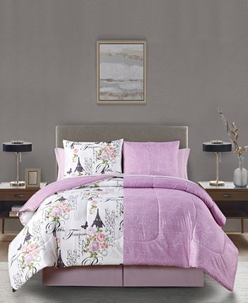 Keeco Paris in Bloom 6-Piece Twin XL Comforter Set - Macy's