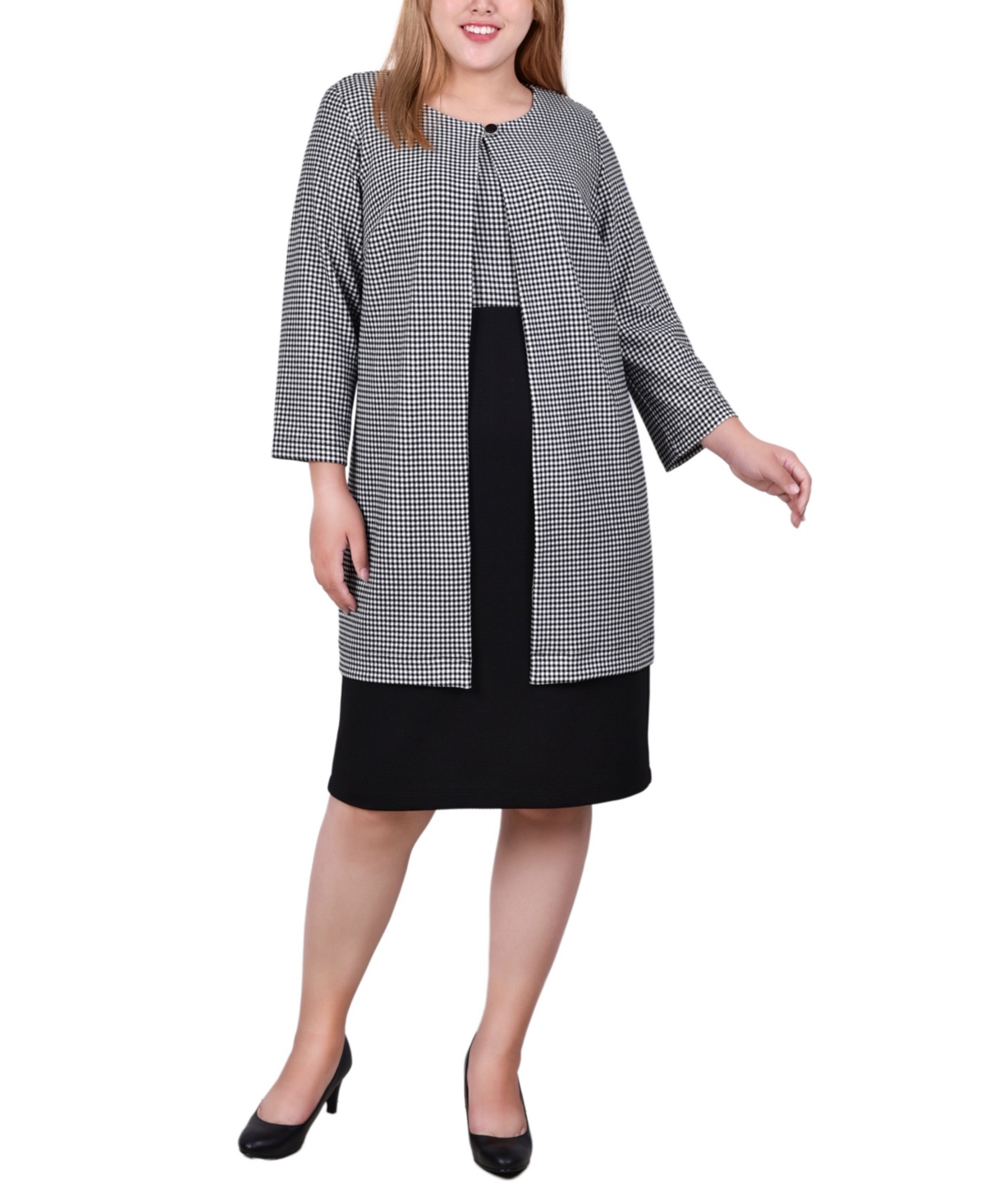 Click here for Ny Collection Plus Size Two Piece Dress Set - Alli... prices