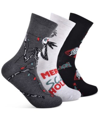 Planet Sox 3-Pk. Merry Scary Crew Socks - Macy's