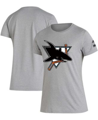 Women's Gray San Jose Sharks Reverse Retro Creator T-shirt - Macy's