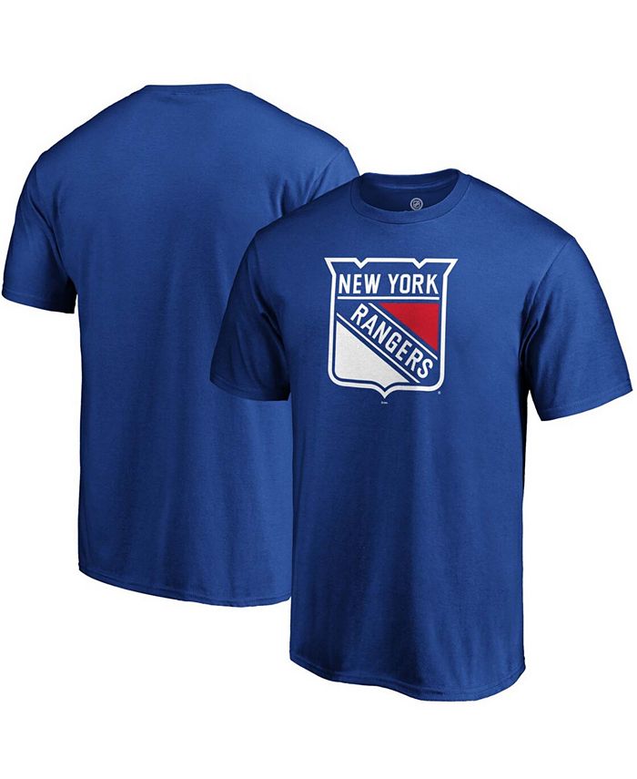 Fanatics Men's Blue New York Rangers Team Primary Logo T-shirt - Macy's
