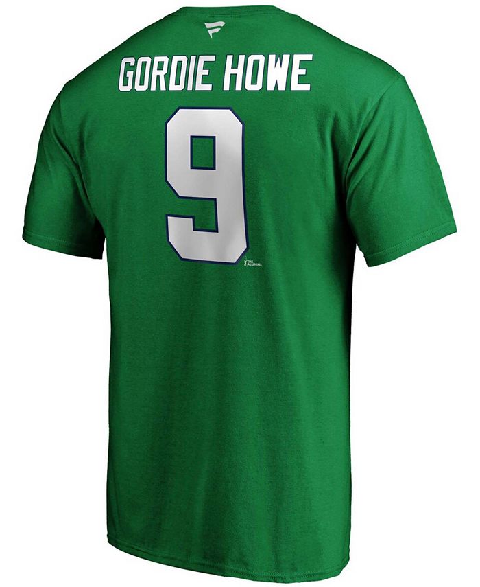 Fanatics Men's Gordie Howe Green Hartford Whalers Authentic Stack ...