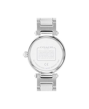 COACH Women's Cary Rainbow Crystals Stainless Steel Bracelet Watch 34mm ...