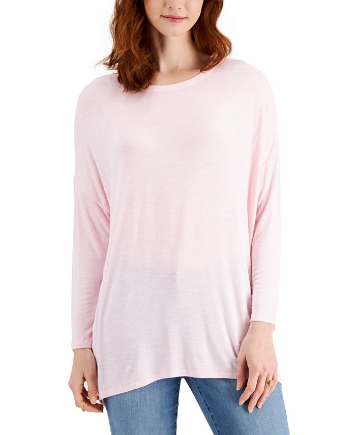 Style & Co Oversized Top, Created for Macy's - Macy's