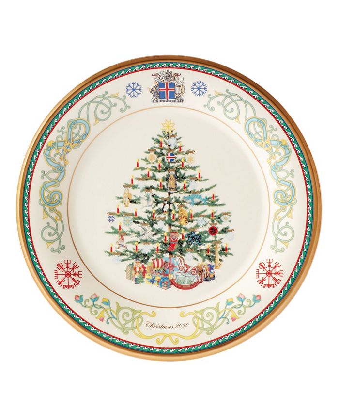 Lenox 2020 Trees Around the World Plate Iceland - Macy's