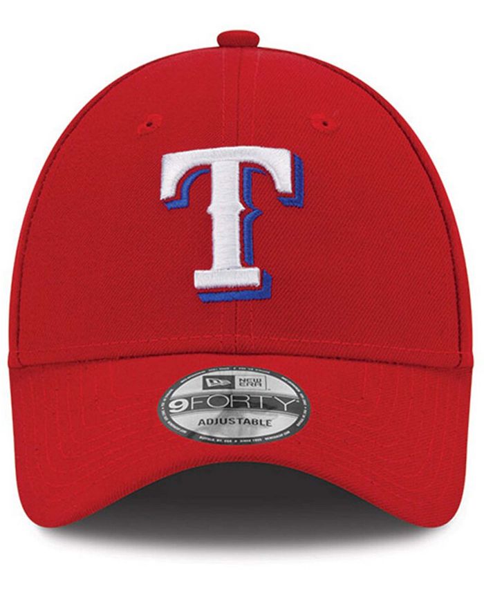 New Era Men's Red Texas Rangers League 9FORTY Adjustable Hat - Macy's