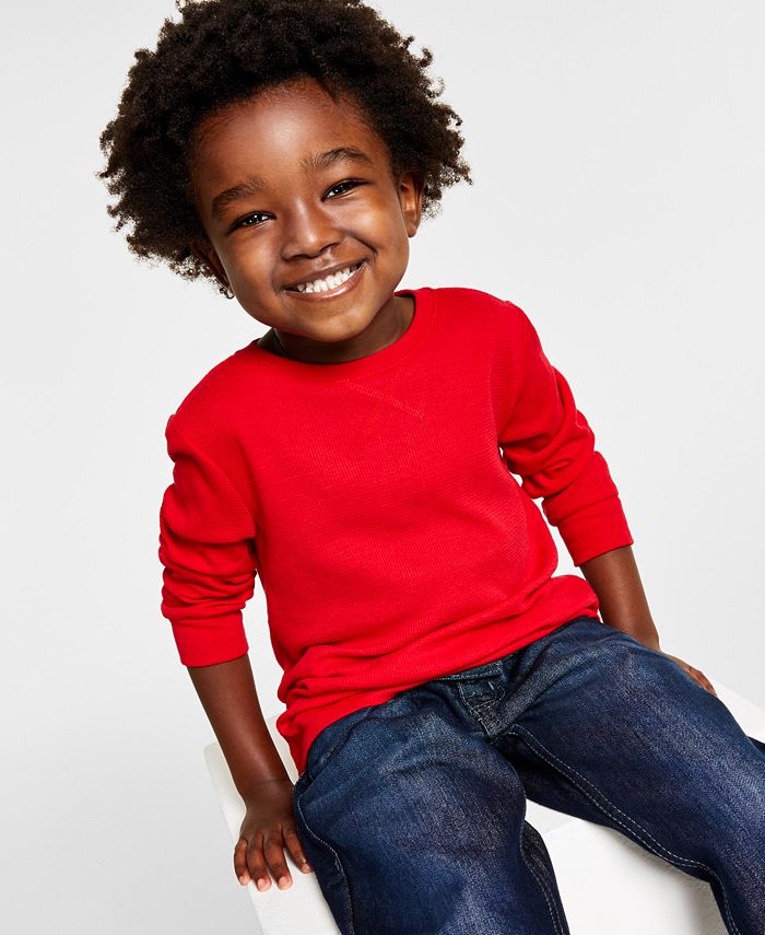 Epic Threads Little Boys Long Sleeve Solid Thermal Top - Macy's