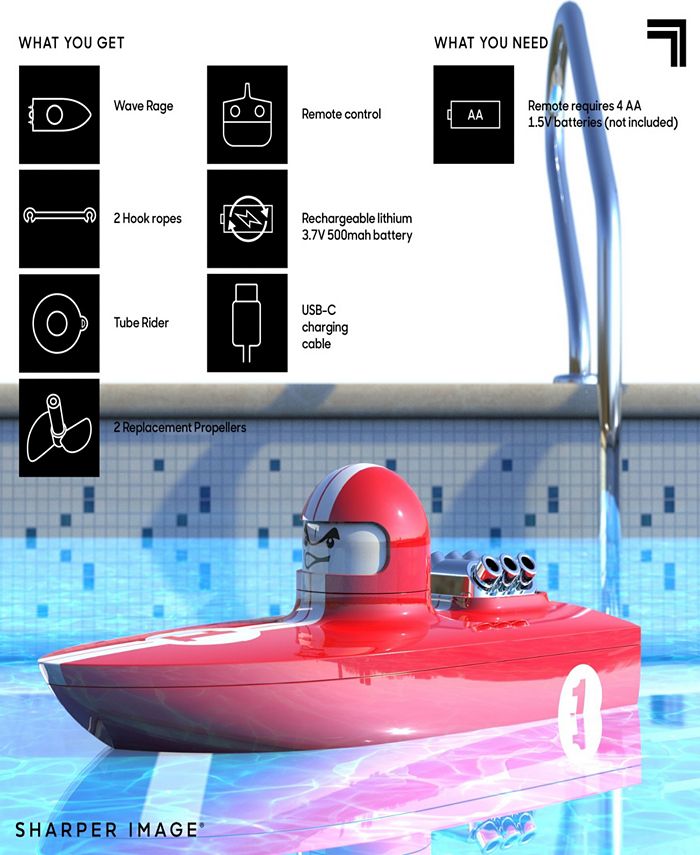 Sharper Image Remote Control Wave Rage RC Boat - Macy's