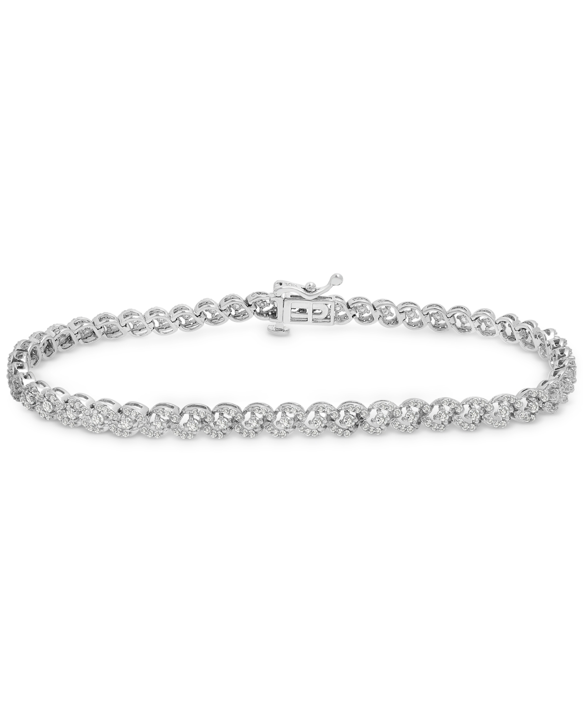 Click here for Diamond Tennis Bracelet (1 ct. t.w.) in 10k White... prices