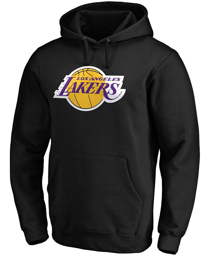 Fanatics Men's Black Los Angeles Lakers Primary Team Logo Pullover ...