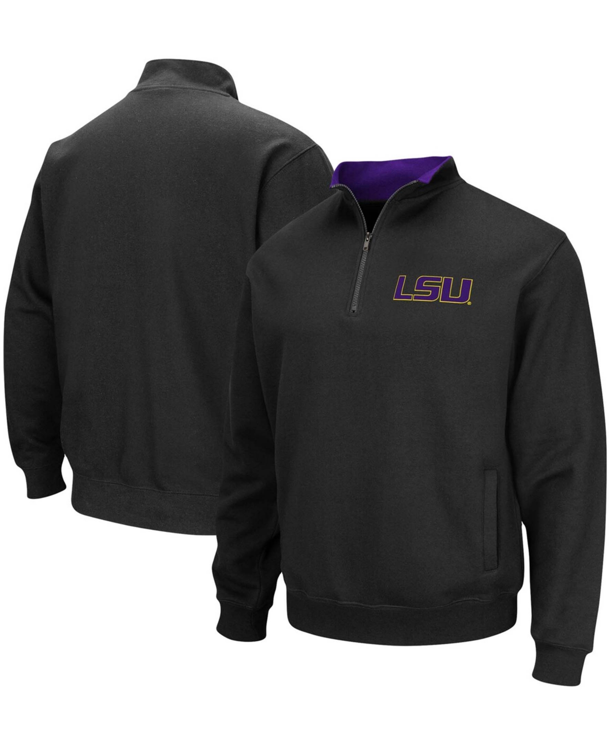 Click here for Mens Black Lsu Tigers Tortugas Logo Quarter-Zip Ja... prices
