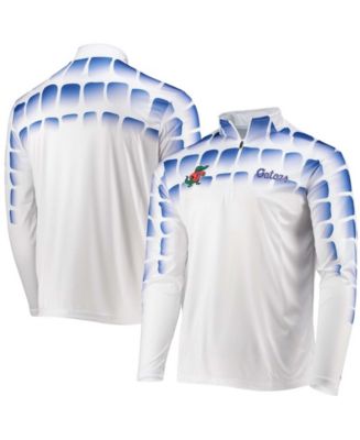 Men's White Florida Gators 25th Anniversary Gator Skin Quarter-Zip ...