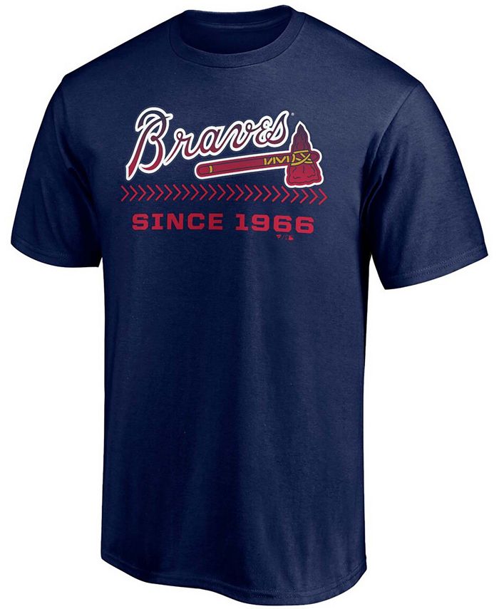 Fanatics Men's Navy Atlanta Braves Total Dedication T-shirt - Macy's