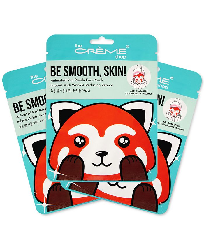 The Crème Shop Be Smooth, Skin! Animated Red Panda Face Mask - Macy's