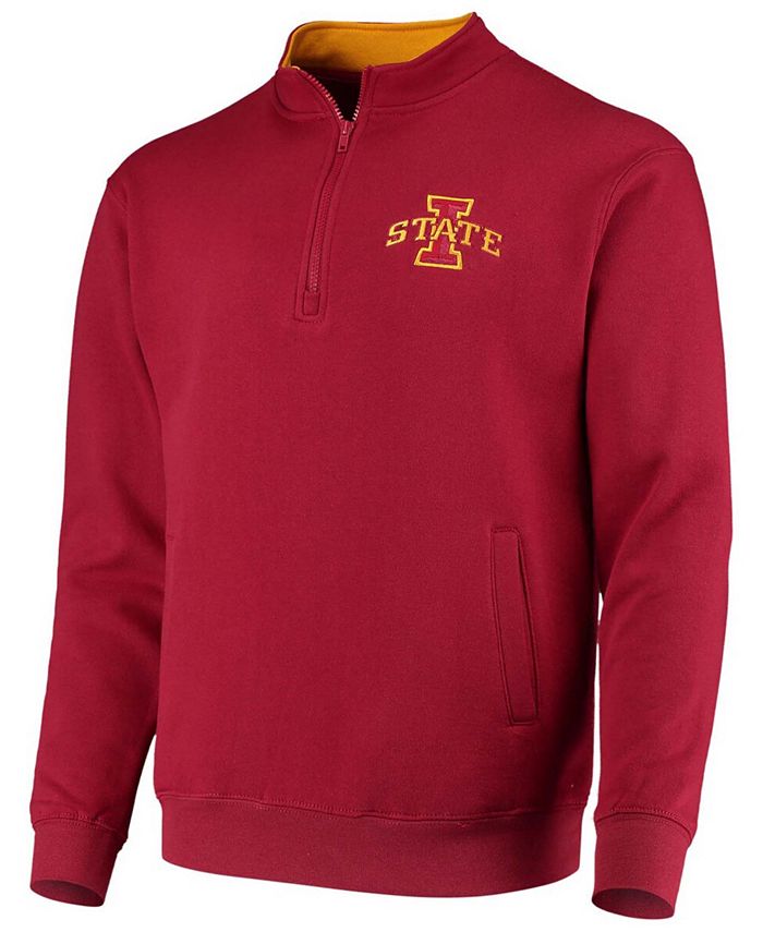 Colosseum Men's Cardinal Iowa State Cyclones Tortugas Logo Quarter-Zip Jacket - Macy's