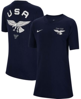 Nike Big Boys Navy Team USA 2020 Summer Olympics Eagle T-shirt - Macy's