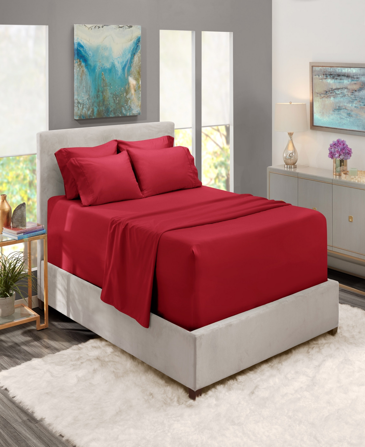 Click here for Nestl Extra Deep Pocket 6-Pc. Sheet Set  Full - Bu... prices