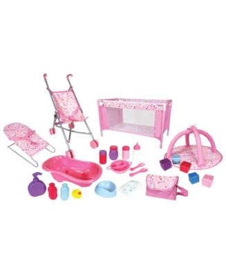 Lissi Dolls Baby Doll Nursery Play Set, 24 Piece - Macy's