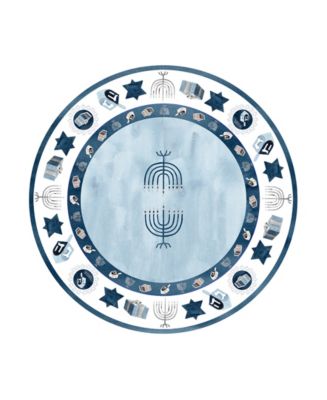 Happy Hanukkah Tablecloth, 70" Round - Macy's