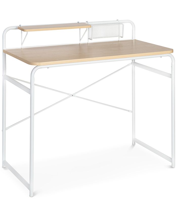 Honey Can Do Computer Desk with Shelf & Basket - Macy's