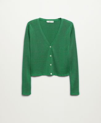 MANGO Women's Ribbed Knit Cardigan - Macy's