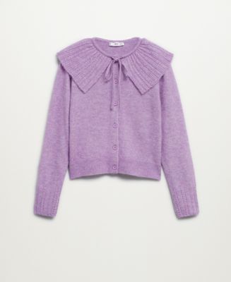 MANGO Women's Baby Doll-Neck Cardigan - Macy's