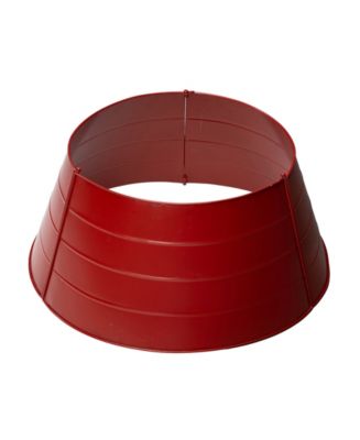 Glitzhome Red Metal Tree Collar Kd, 26" - Macy's