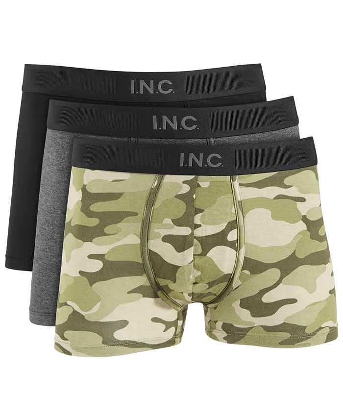 INC International Concepts Men's Print Trunks - 3-pk., Created for Macy ...