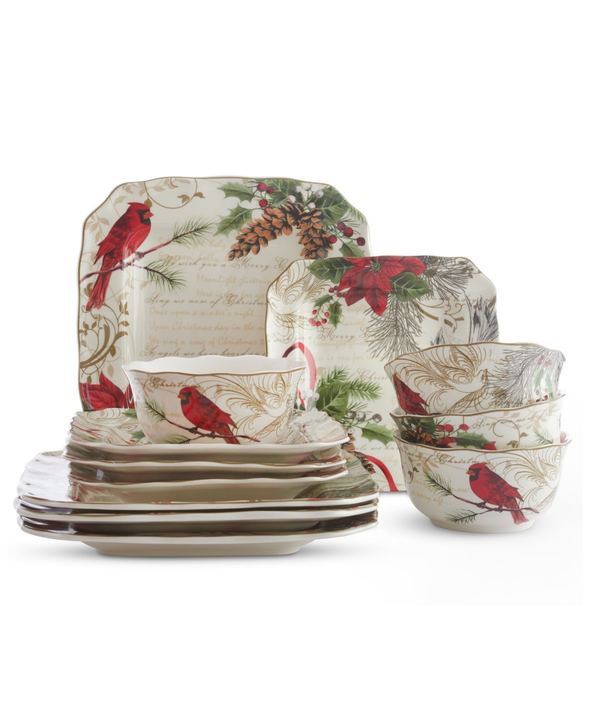 Click here for 222 Fifth Holiday Wishes 12 Pc. Dinnerware Set  Se... prices