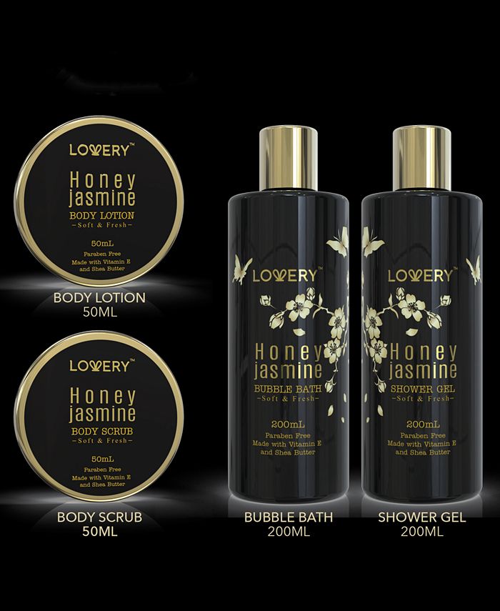 Lovery Honey Jasmine Self Care Package, Bath and Body Cosmetic Bag Set ...