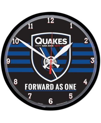 Multi San Jose Earthquakes 12.75" Round Wall Clock - Macy's