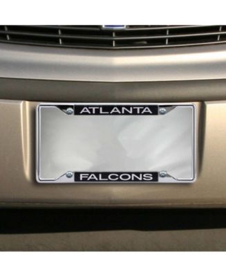 Black Atlanta Falcons Glitter Black License Plate Frame - Macy's